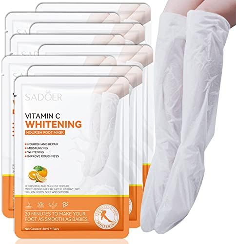 Amazon.com: Foot Peel Mask Set with Orange - 8 Pack Peeling Foot Mask ...