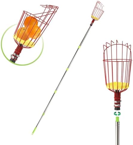 Amazon.com : Suwimut 8FT Fruit Picker Pole Tool with Basket ...