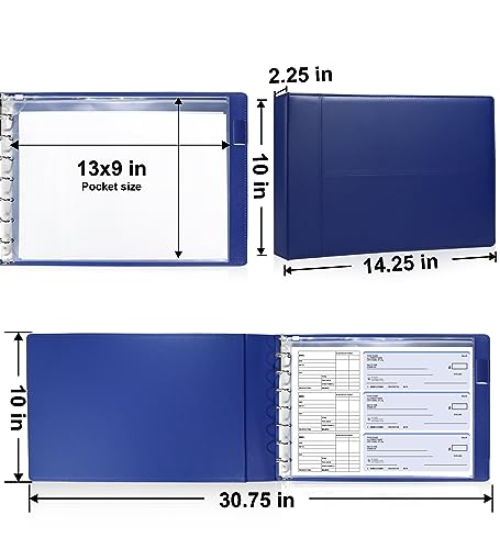 Snapklik.com : SUNEE 7 Ring Check Binder For Business Checks