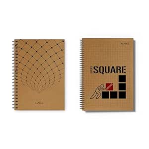 PaperO Professional A4 Square and Dot Grid Notebook Combo | 5MM Square ...