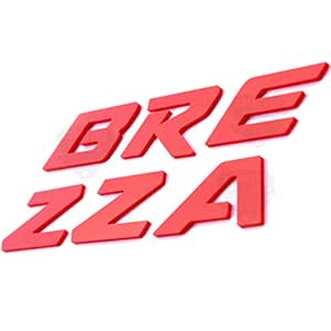 CarMetics BREZZA 3D Letters (3D Stickers 3D Logo 3D Emblem Suzuki ...