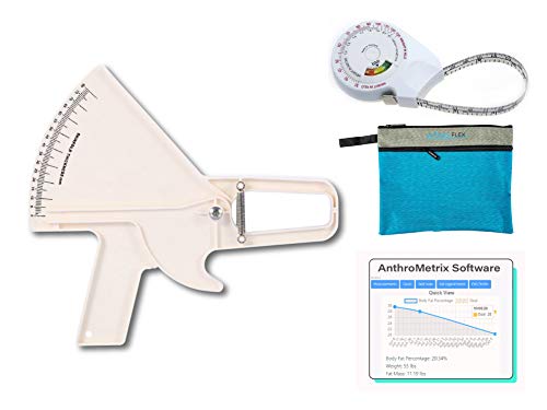 Slim Guide Skinfold Caliper AnthroFlex Kit with Body Mass Index BMI ...