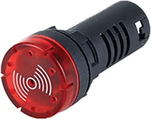 Buzzer et LED rouge 24V Ø 22mm montage panneau BZRL-24 : Amazon.fr ...