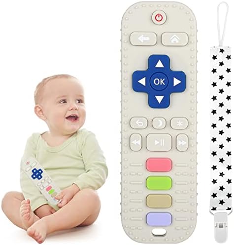 Amazon.com : Chuya Silicone Baby Teether Toy TV Remote Control Shape ...