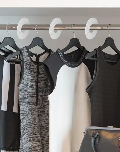 QWORK 40 Pack White Plastic Clothing Size Divider, Closet Rack Dividers ...