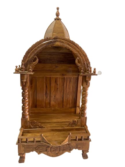 Anjali Furniture Wood Home Temple (Brown) : Amazon.in: Home & Kitchen