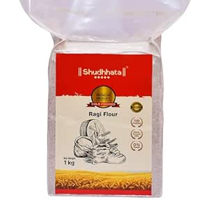 Shudhhata Premium Ragi Atta (1kg) - Wholesome Finger Millet Flour Packed with Nutrients : Amazon ...