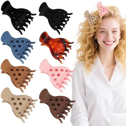 Amazon.com : Zkptops 8Pcs Root Lifting Hair Clips for Volume Thick Thin ...