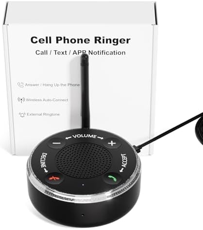 iGuerburn Loud Cell Phone Ringer Amplifier for Seniors & Hearing ...