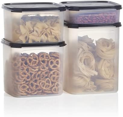 Amazon.com: Tupperware Modular Mate Square 2. Black Seal: Food Savers ...