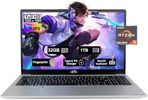 Amazon.com: NIMO 15.6'' FHD IPS Business Gaming Laptop, 6-Cores AMD ...