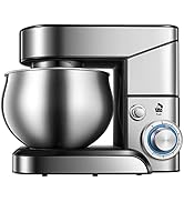 Amazon.com: Stand Mixer FOHERE, 5.8 QT Stainless Steel Mixer with Dough ...
