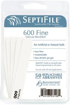 Amazon.com: BackScratchers Septifile 600 Grit 50-Count : Beauty ...