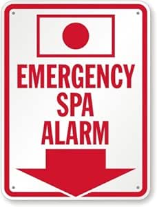 Amazon.com: Emergency Spa Alarm (with Arrow), High Intensity Grade ...