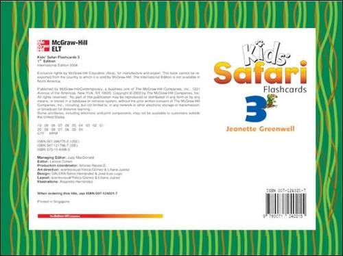 KIDS' SAFARI FLASHCARDS 3 : Greenwell: Amazon.in: Books