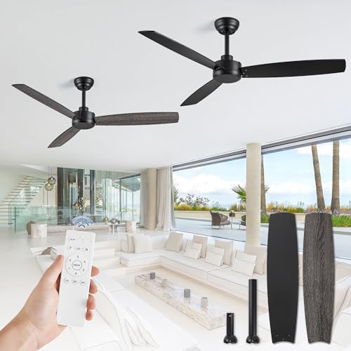 Amazon.com: ZMISHIBO 96 Inch Industrial DC Motor Ceiling Fan, Large ...