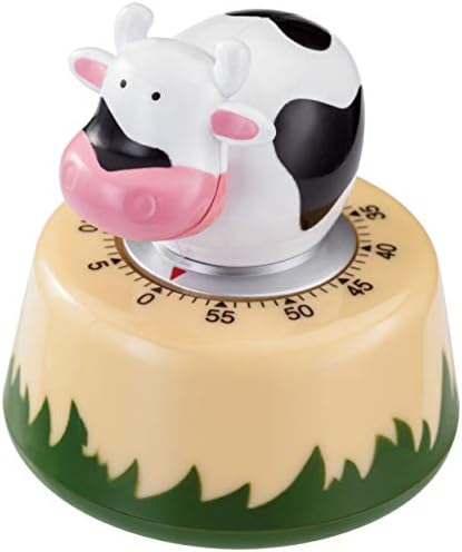 Joie Moo Mechanical Kitchen Timer, White, Cow : Amazon.co.uk: Home ...