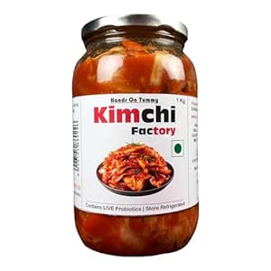 HANDS ON TUMMY Kimchi Factory - Red Kimchi - Spicy Korean (Probiotic ...
