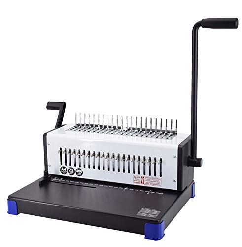 Buy ZOUJUN Manual Comb Binding Machine, Punch Capacity, 400 Sheets Max ...