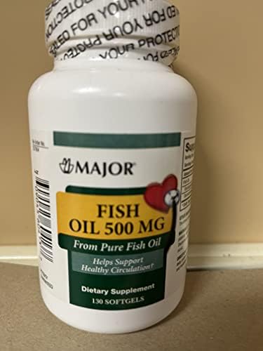 Amazon.com: Major Fish Oil 500mg Softgels - Omega-3 Fish Oil Supplement - Dietary Supplement ...