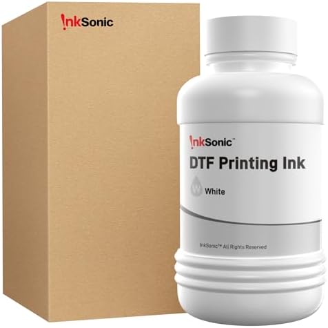 Amazon.com: InkSonic White DTF Ink 500ML, Premium DTF Transfer Ink for ...