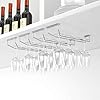 Amazon.com: FOMANSH 14-Inch Under Cabinet Wine Glass Holder - Metal ...