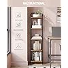 Amazon.com: Hzuaneri Bookcase Bookshelf, Narrow Book Shelf, Industrial ...