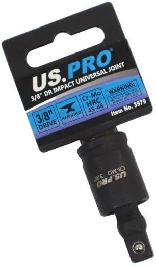 US Pro Industrial 1/2" Drive Impact Universal Joint UJ Wobble Angle ...