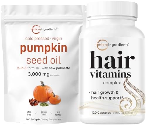 Amazon.com: Micro Ingredients Pumpkin Seed Oil with Saw Palmetto & Hair ...