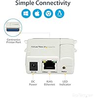 Amazon.com: StarTech.com StarTech.com 1-Port 10/100 Mbps Parallel ...