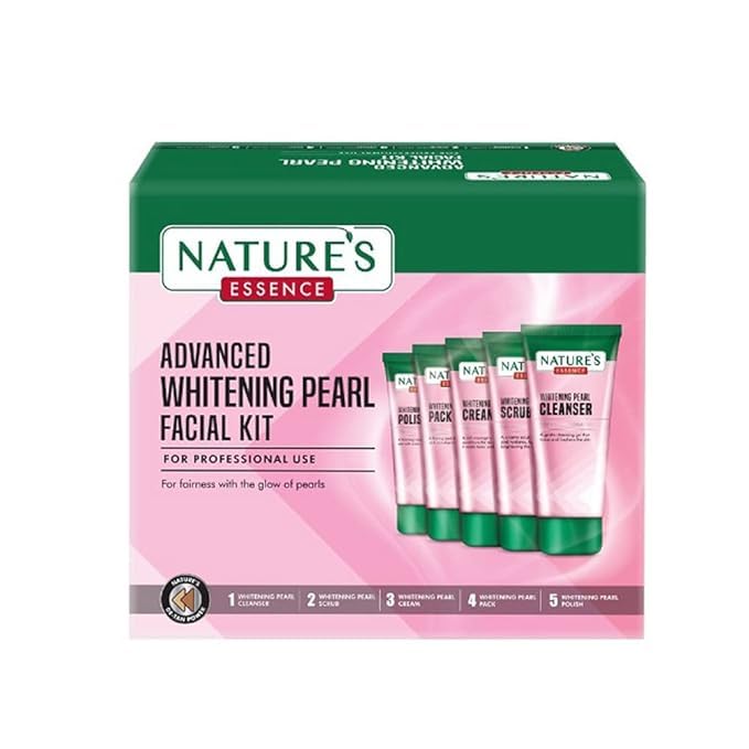 Natures Essence Advanced Whitening Pearl Facial Kit 250 gm : Amazon.in ...