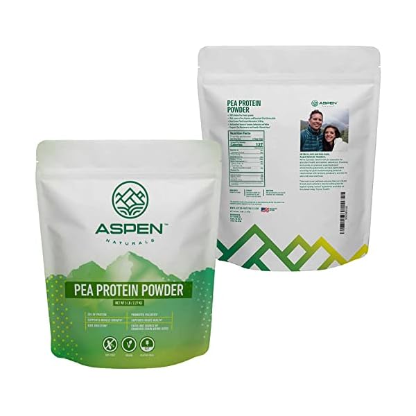 Aspen Naturals Pea Protein Powder 5 Lb – Muscle Growth, Digestion ...