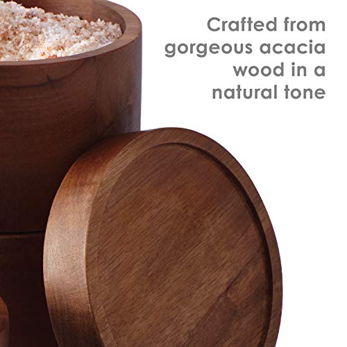 Rachael Ray Pantryware Wood Salt Cellar Stacking Set / Wood Salt Box ...