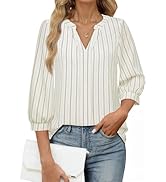 Messic Womens Dressy Casual Shirts: Short Sleeve V Neck Tshirts ...