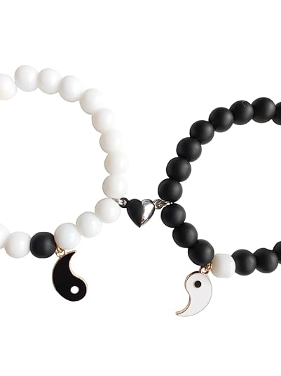 Buy Octagon Hub Yin Yang Pinky Promise Mangnetic Bracelet for Couples ...