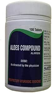 Amazon.com: Alarsin Aloes Compound 100 Tablet : Health & Household