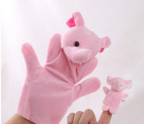 Kuhu Creations® Mother and Baby Story Telling Elephant (Pink) Hand ...