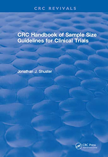 CRC Handbook of Sample Size Guidelines for Clinical Trials: CRC ...