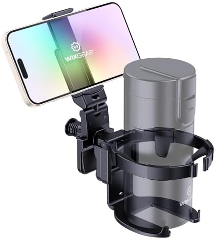 Amazon.com: Universal Stroller Cup Holder with Phone Holder, 360 ...