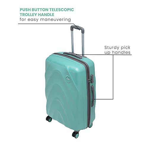 Genie Diana Trolley Bag Extra Large (XL) Size, 79 cms Spearmint Hard ...