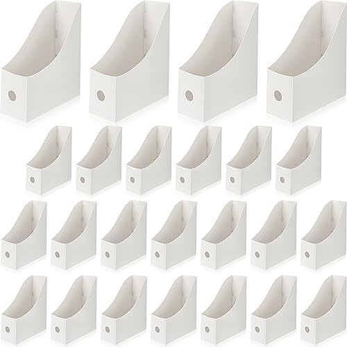 Amazon.com : Harloon 24 Pcs Plastic Magazine File Holder Desk Storage ...