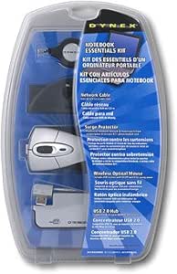 Amazon.com: Dynex Notebook Essential Kit Wireless Optical Mouse Hub ...
