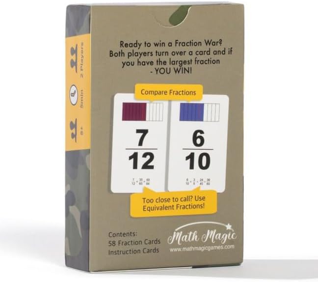 Fraction War – Juego de matemáticas divertido para aprender comparar y ...