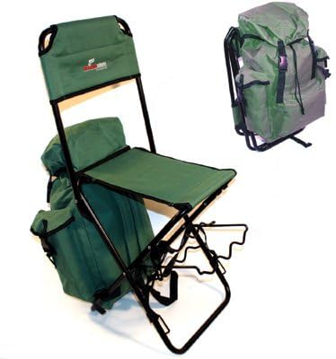 Rucksack Stool With Back Rest and integral Rod Rests : Amazon.co.uk ...