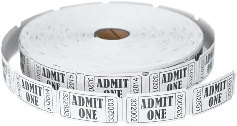 Amazon.com: L LIKED Raffle Tickets,Single Raffle Tickets Rolls, 2000 ...