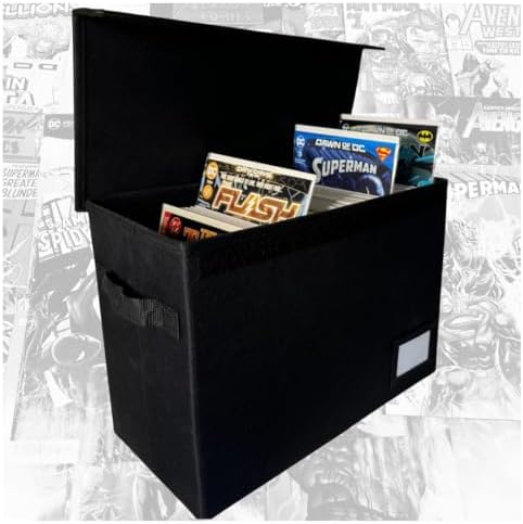 Amazon.com: Comic Book Storage Box With Divider Built In (Removable ...