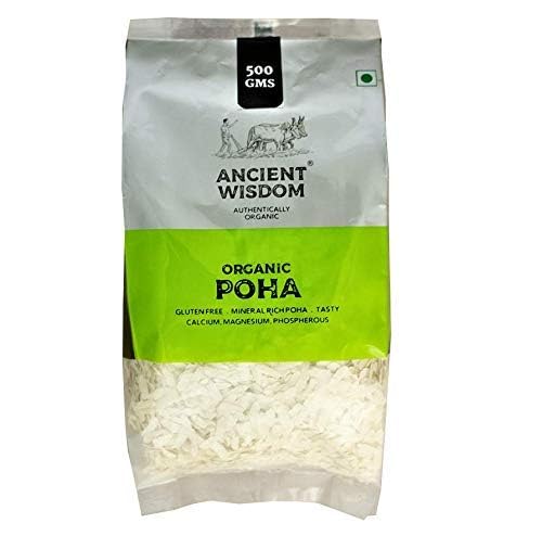 Ancient Wisdom Organic Poha 500gm. X 4 Pack : Amazon.in: Grocery ...