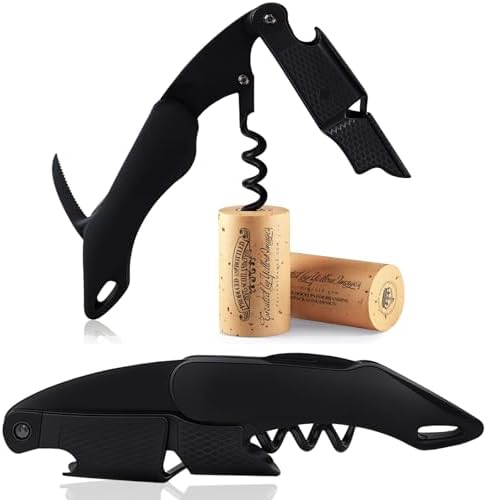 FLOW Barware Corkscrew, 3-in-1 Waiters Friend Corkscrew, Bottle Opener ...