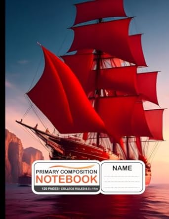 Amazon.com: Composition Notebook College Ruled: Ship with Scarlet Sails ...