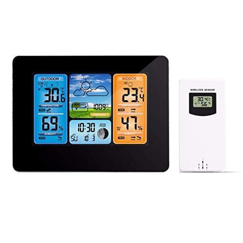Colorful Digital Weather Station Weather Forecast LCD Display Alarm ...